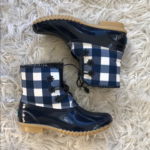 Draper James | Shoes | New Draper James Chloe Gingham Winter Boots ...